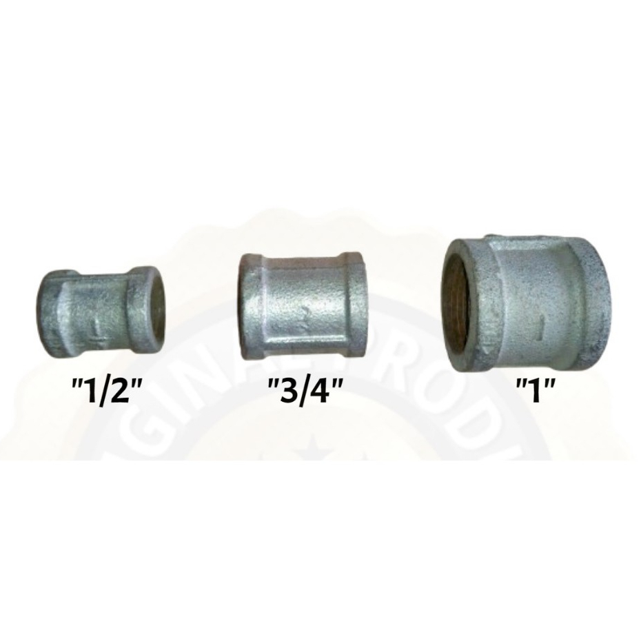 ORIGINAL Galvanized Fittings - GI Coupling, Elbow and Tee ("1/2"/"3/4 ...