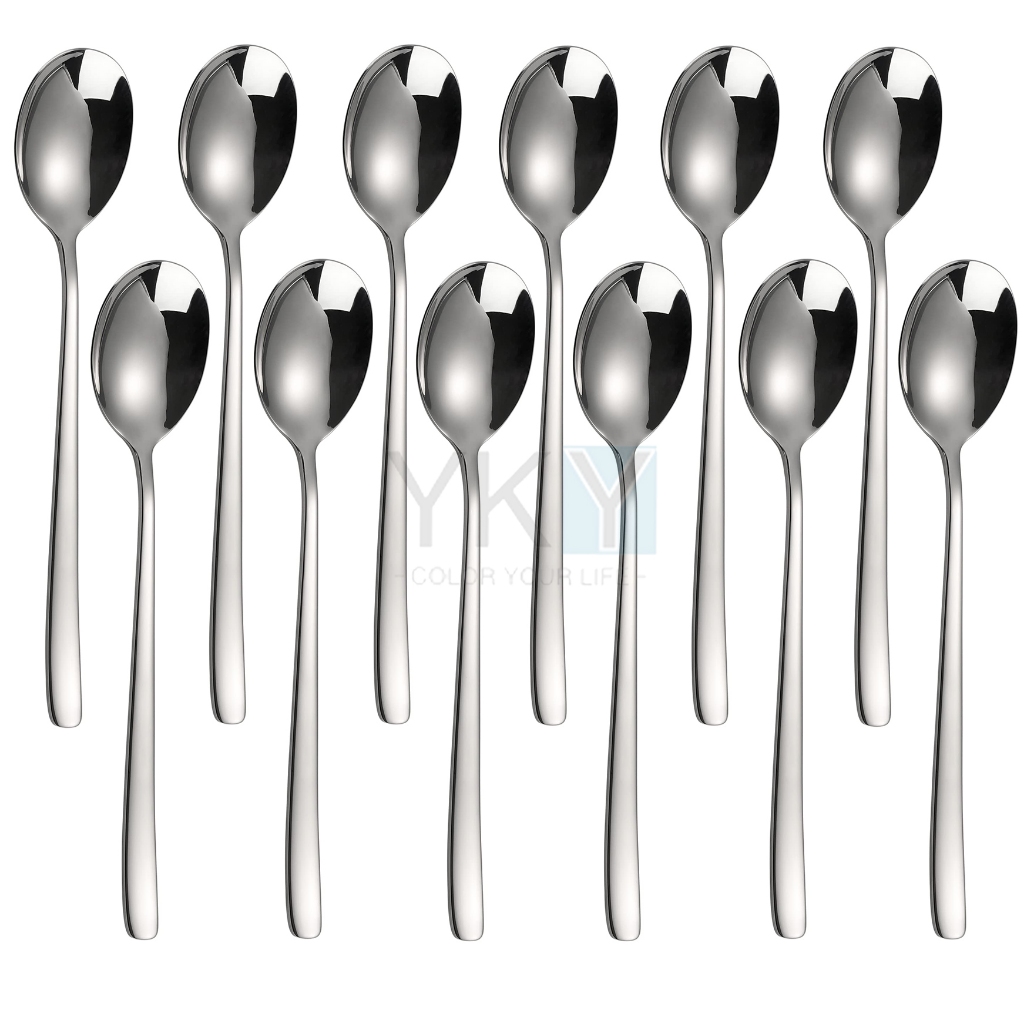 Spoon and Fork Set 12pcs Cutlery Set Stainless Dinnerware Korean Spoon ...