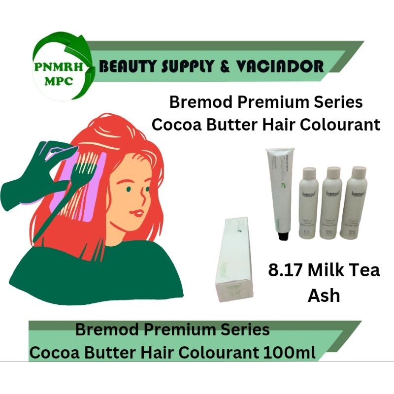 Bremod Cocoa Butter Hair Colourant Premium Series Permanent Hair Color ...
