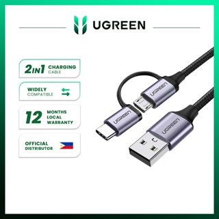 UGREEN USB A to Micro USB + USB Type C Data and Charging Cable for ...