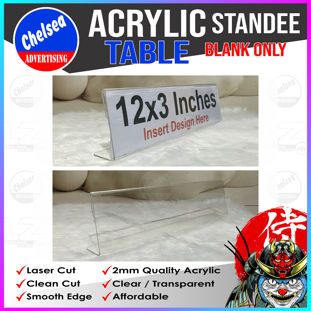 Acrylic Table Standee Blank Clear / Transparent | Shopee Philippines