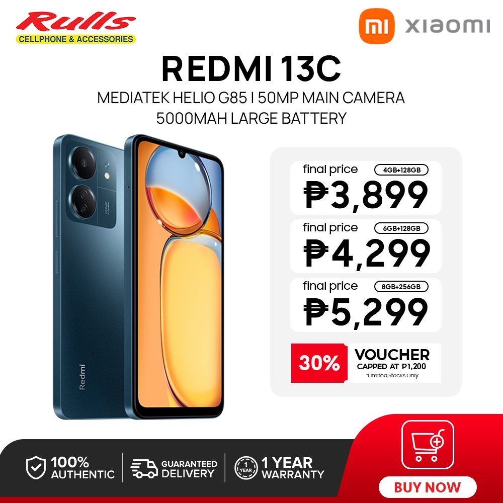 Xiaomi Redmi 13C Smartphone | 4GB+128GB / 6GB+128GB / 8GB+256GB | Helio ...