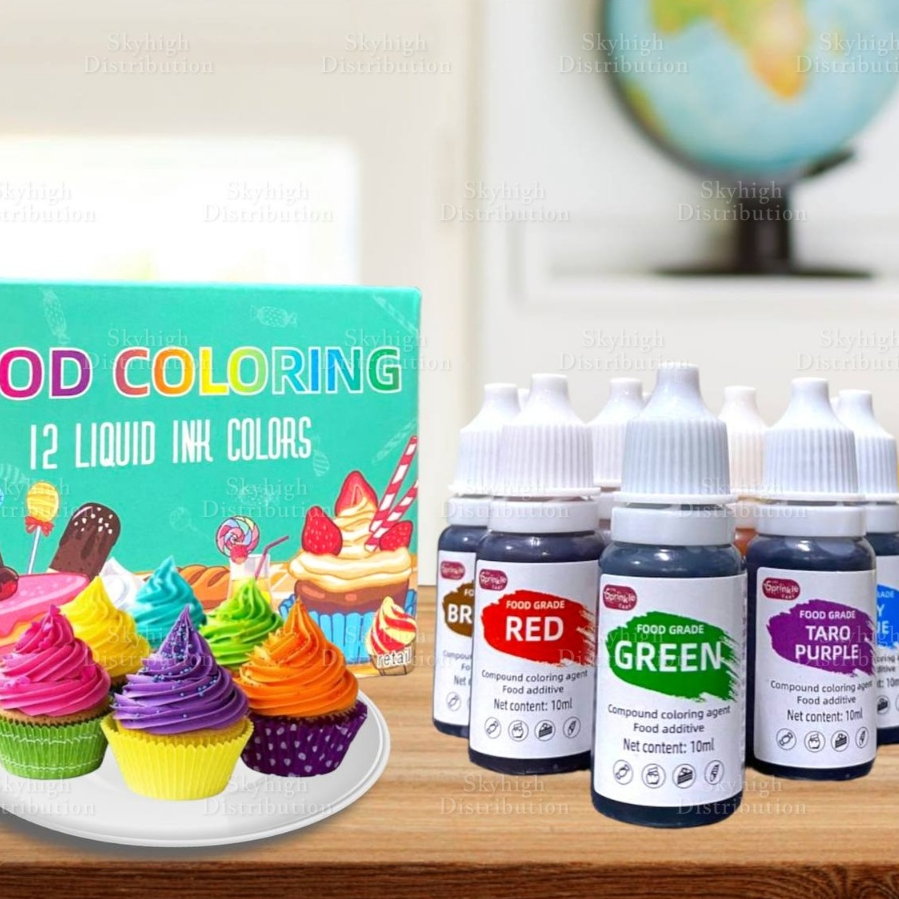 12pcs Natural Ink Cake Food Coloring | Shopee Philippines