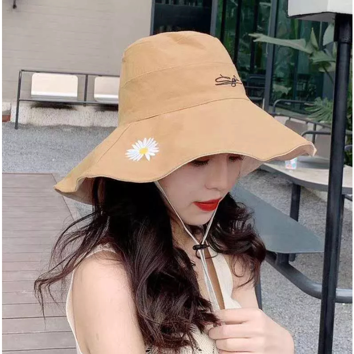 GSHICOLLECTION BIG WAWAY BUCKET HAT with DAISY Design. | Shopee Philippines