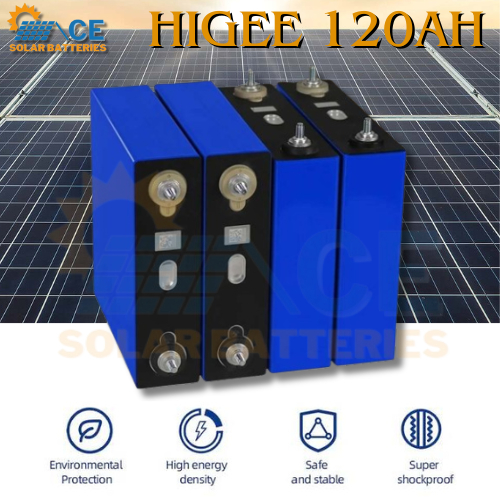 HIGEE 120AH / CATL 120AH 3.2V LiFePo4 Solar Lithium Battery For 12v 24v ...