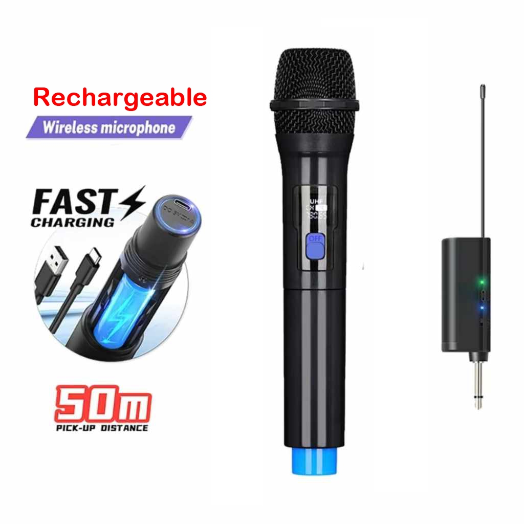 KUKU 001A wireless charging microphone UHF wireless microphone Remote ...