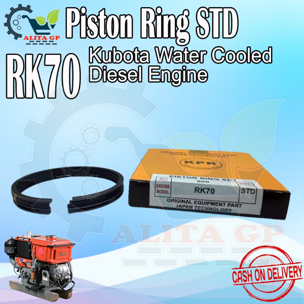 Piston Ring STD Kubota RK70 Water Cooled Diesel Engine | Shopee Philippines