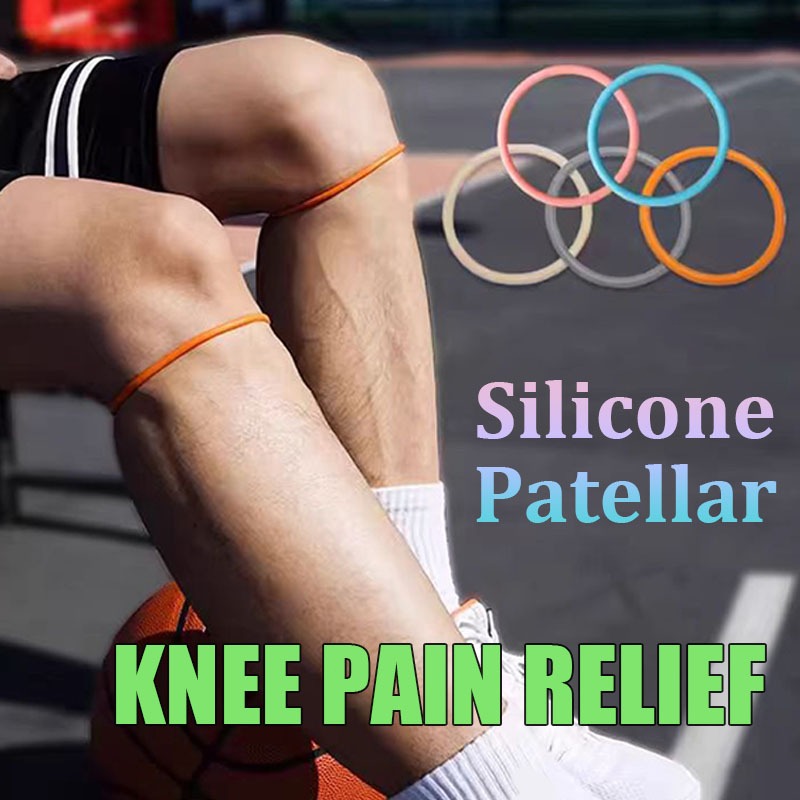 Knee Force Band Silicone Patella Tendon Knee Strap Basketball Running ...