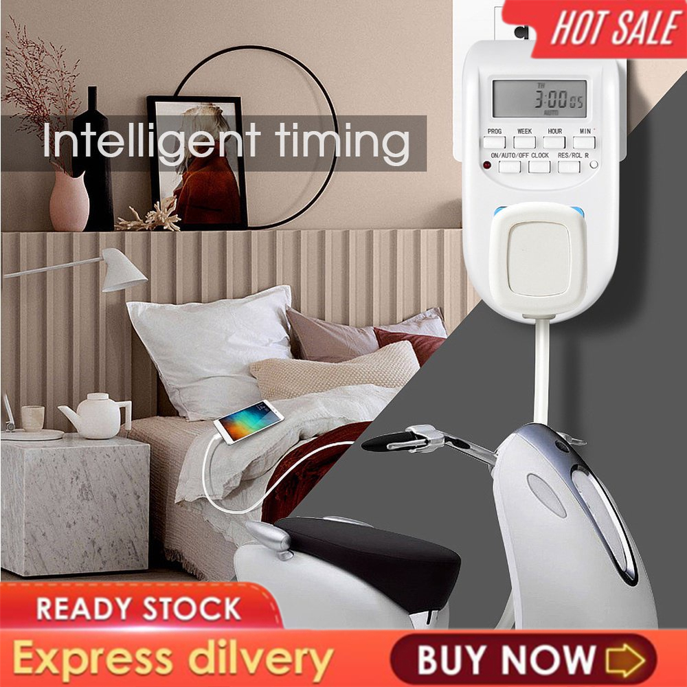 Al 06 Energy Saving Timer Plug Programmable Electronic Plug Timer Socket Charger Electrical On