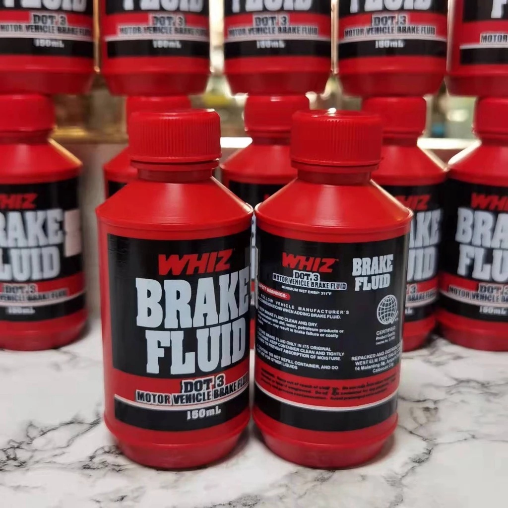 Motorcycle Brake Fluid Heavy Duty DOT3 WHIZ Brake 150ml | Shopee ...