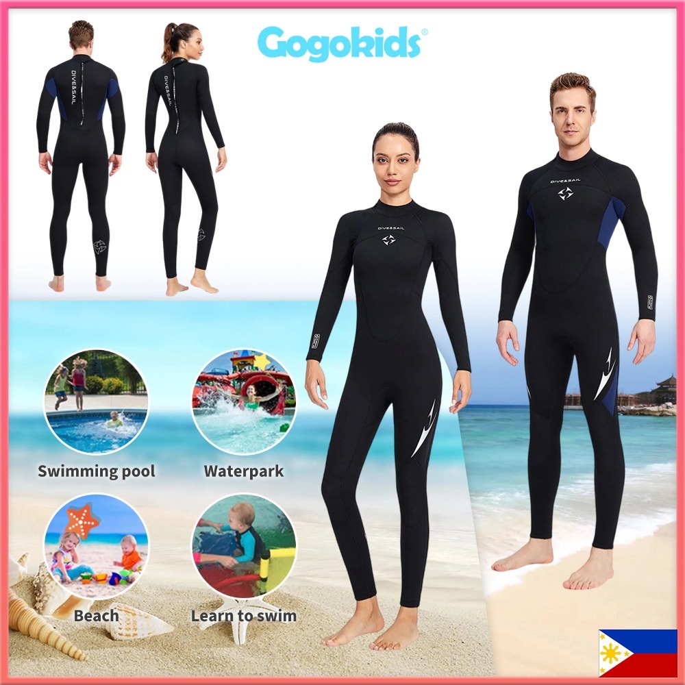 Wetsuit for Woman Neoprene Full Diving Suits Thermal Stretch Swimwear ...