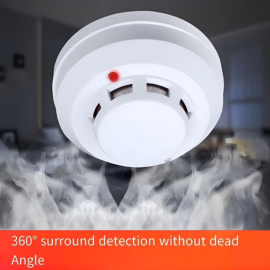Household photoelectric smoke detector Fire alarm Industrial upgrade DC ...