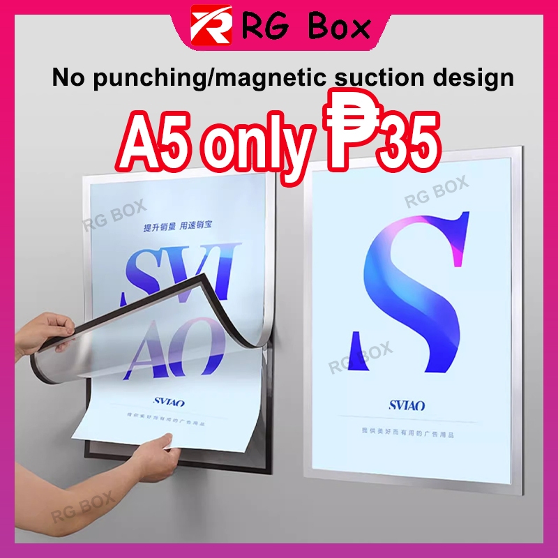【COD】A5 A4 A3 Applicable to DTI BIR Business permit Wall Magnetic Frame ...