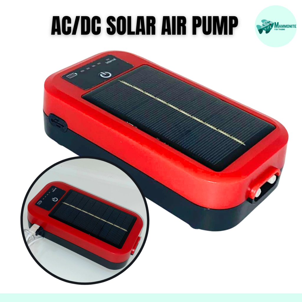 AC/DC Solar Powered Portable Oxygen Pump / Air Pump SN-H8 | Shopee ...