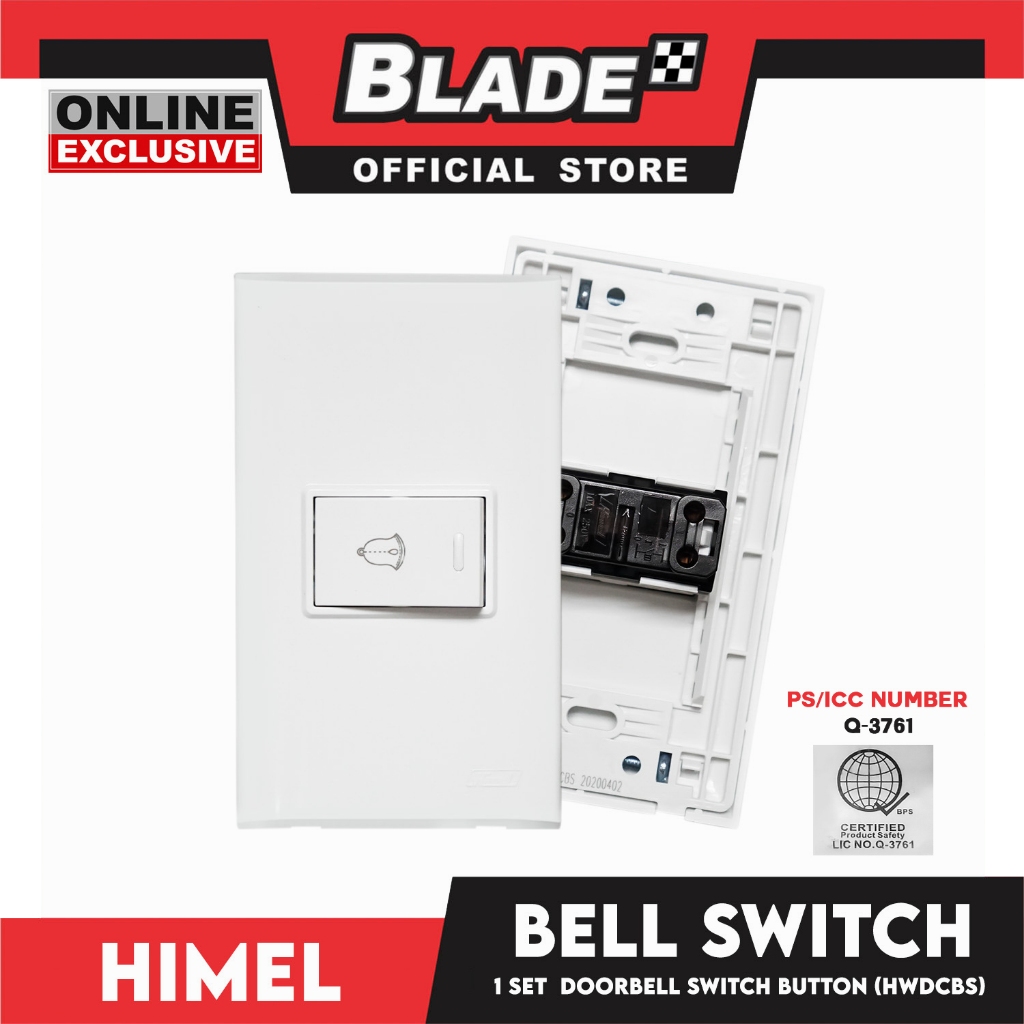 Himel 1 Set Doorbell Switch Button (HWDCBS) | Shopee Philippines