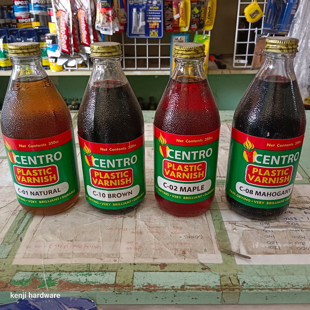 Centro Plastic Varnish Bottle 350 ml Natural Mahogany Maple Brown ...