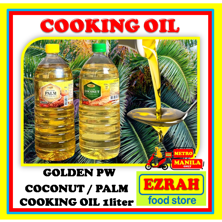 Palm & Coconut Cooking Oil 1liter Golden Peewe | Shopee Philippines
