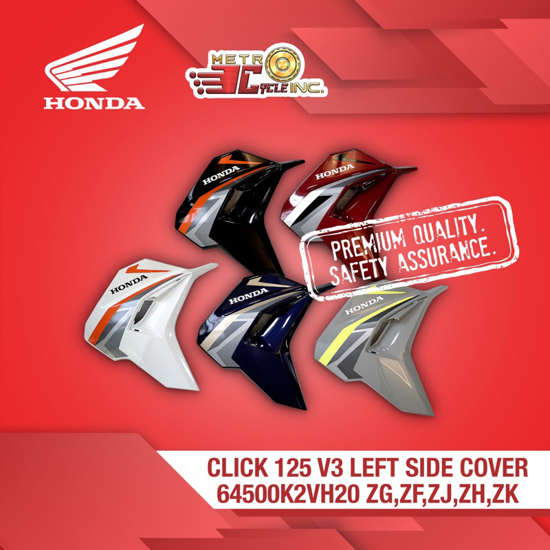 Honda Genuine Front Side Cover for Click 125 v3 2023 Model [SOLD ...