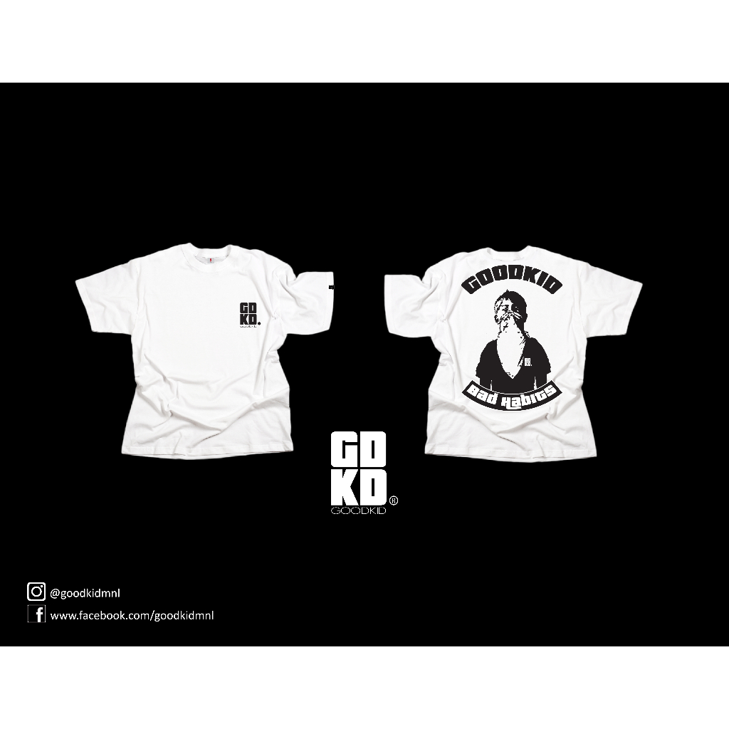 GDKD. Bad Habits (White shirt) | Shopee Philippines