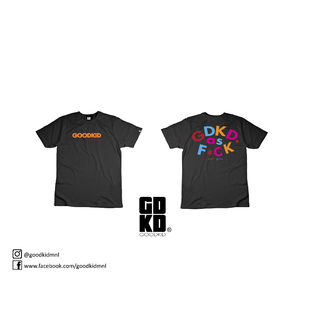 GDKD. GOODKID WDGA. (Black shirt) | Shopee Philippines