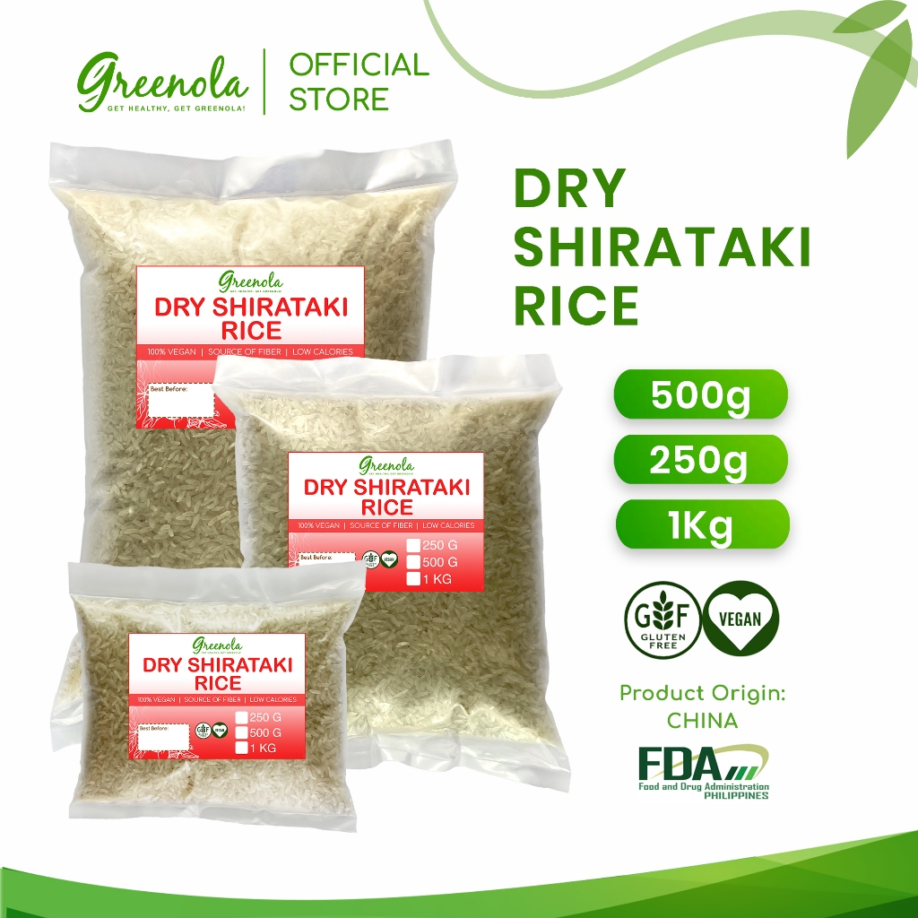 Greenola Shirataki Dry Rice 250g | 500g | 1kg | Shopee Philippines