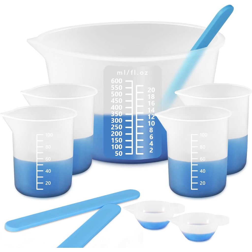 Silicone Measuring cups DIY Tools Silicone Cups 250ml / 600ml / 1000ml ...