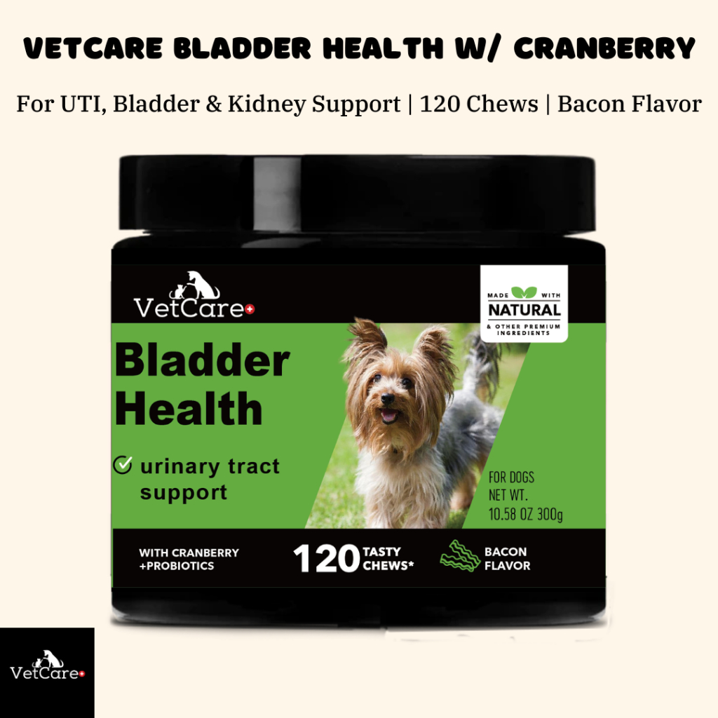 VetCare Cranberry Urinary & Bladder Health for Dog Support UTI Bladder ...