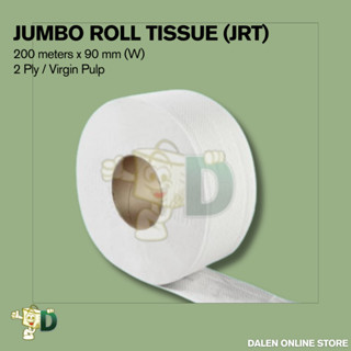 Jumbo Roll Tissue (JRT) | 200 meters x 90mm (W) | 2 Ply | Virgin Pulp ...