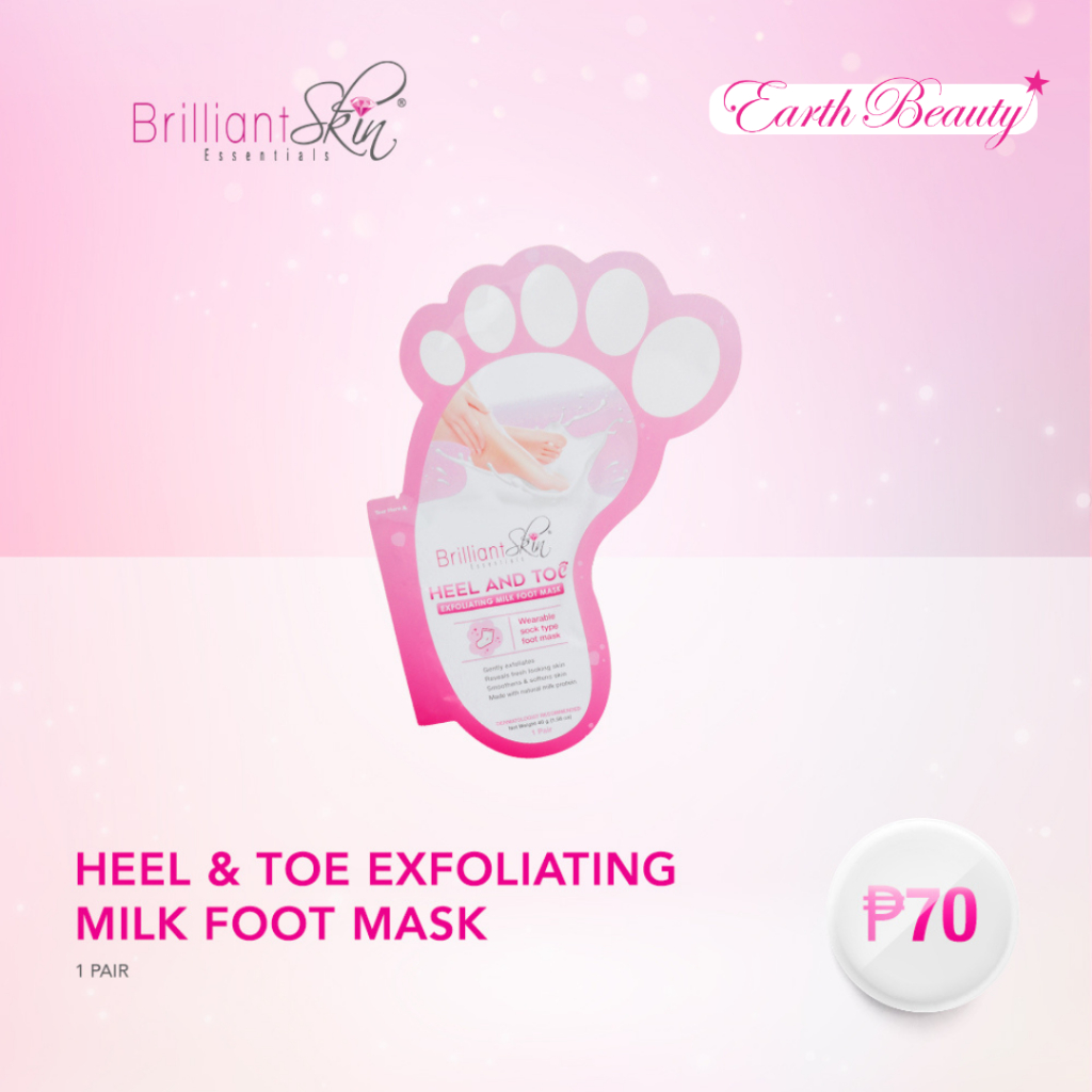 Brilliant Skin Essentials | Heel & Toe Exfoliating milk Foot Mask Per ...