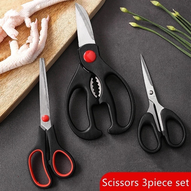 COD 3pcs Scissors Professional Kitchen Scissors MultiFunction Stainless ...
