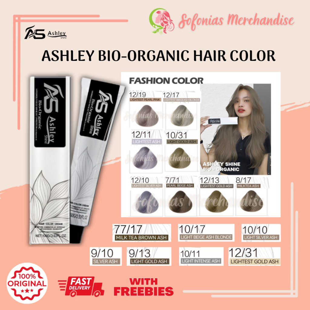Ashley Shine Bio-Organic Hair Color Cream (100ml) | Shopee Philippines