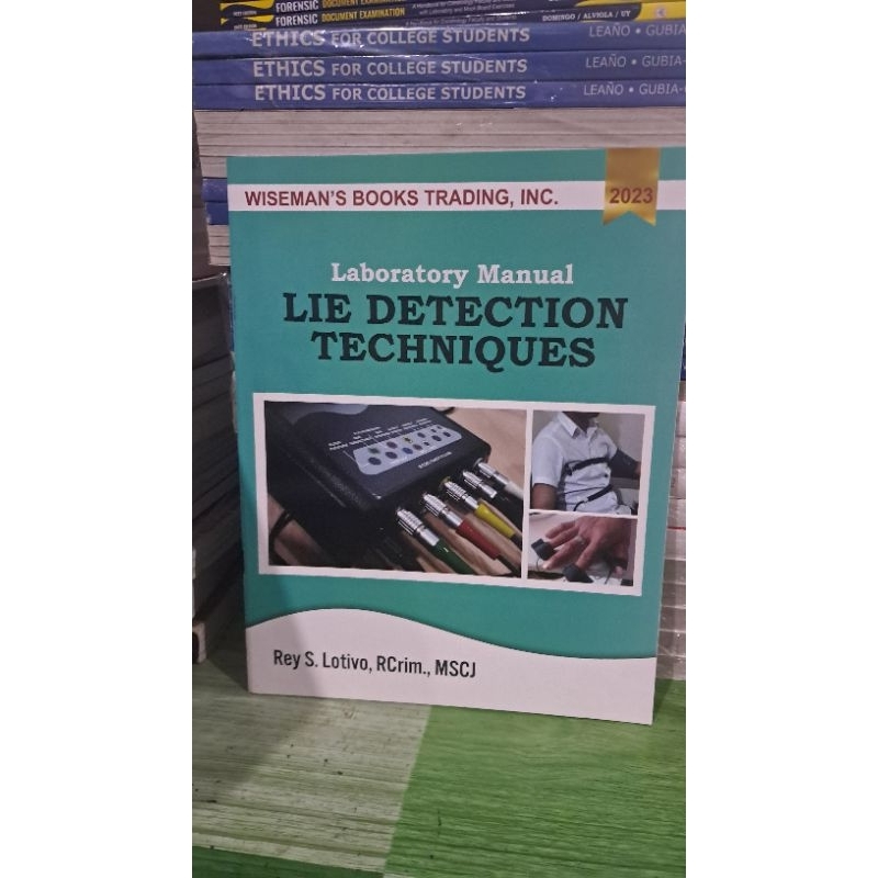 Laboratory Manual Lie Detection Techniques by Lotivo 2023© Brand-new ...