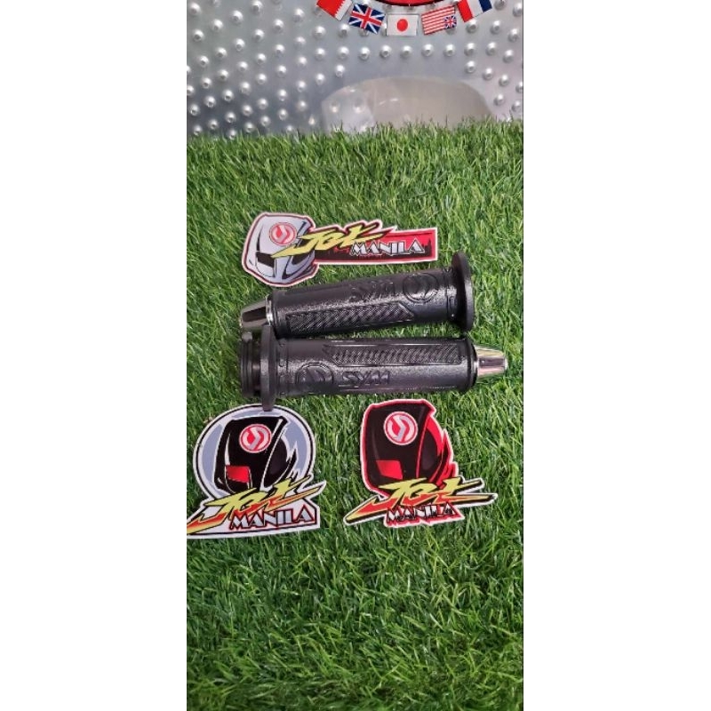 SYM JET 100, ALPHA, EURO ORIG HANDLE RUBBER GRIP PAIR with WEIGHT ...