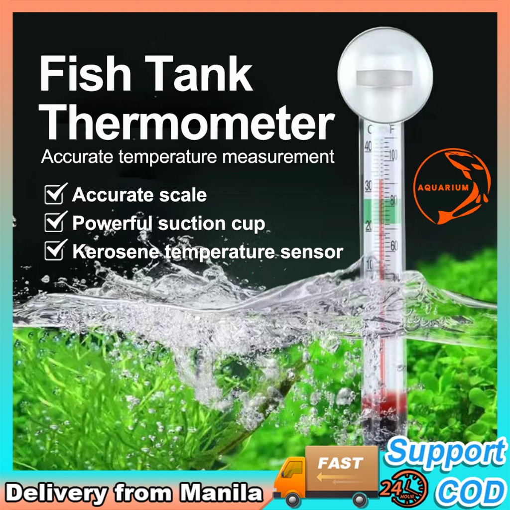 Aquarium glass thermometer fish tank water temperature instrument ...