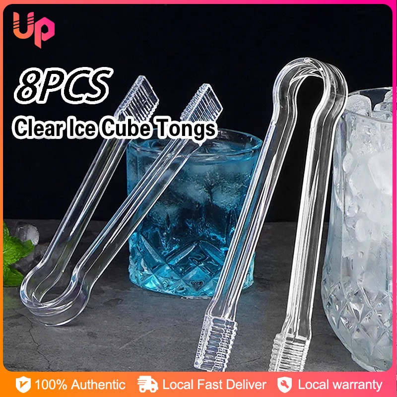 Reusable 8 Pcs Acrylic Buffet Serving Tongs Dessert Candy Bread Kitchen ...