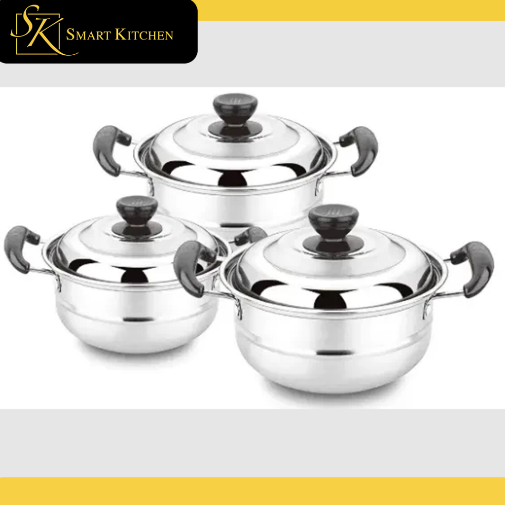 3pcs High Quality Bakelite Handle Boiling Pot cookware (SBH1620 ...