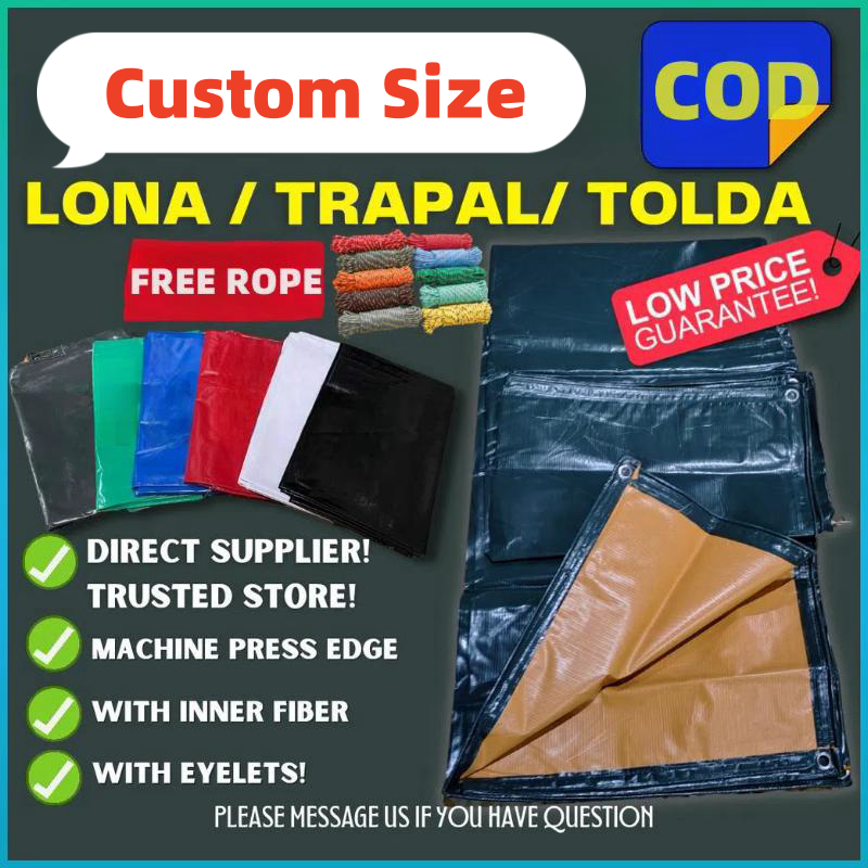 Trapal Waterproof Makapal Tarapal Mayama Tolda Lona Tarpaulin Luna ...