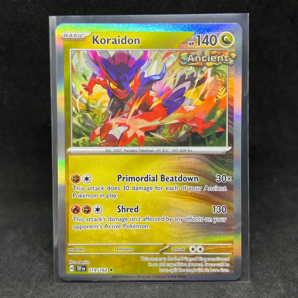 Pokemon TCG Koraidon Holo Rare 119/162 2024 Scarlet & Violet Temporal ...