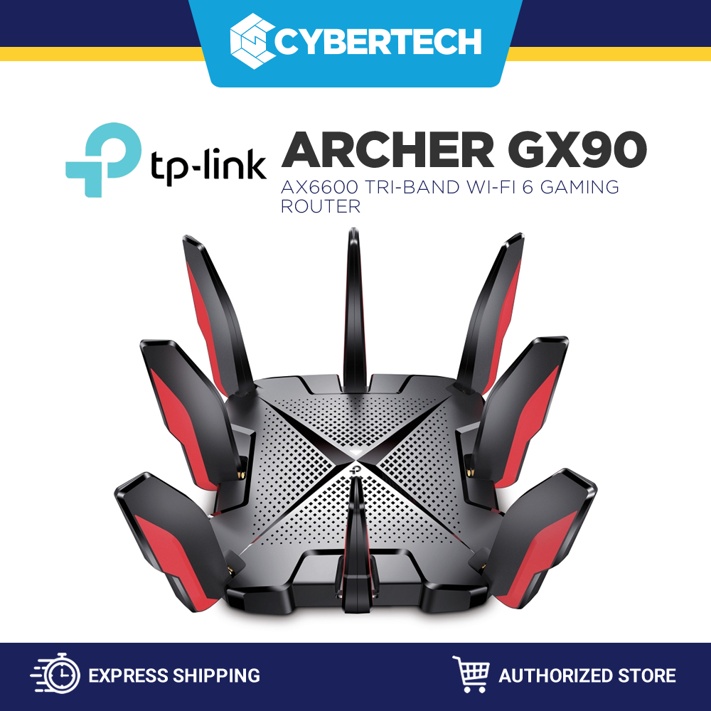 Cybertech TP-Link Archer GX90 AX6600 Tri-Band Wi-Fi 6 Gaming Router ...