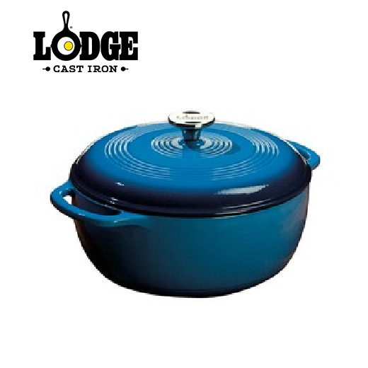 Lodge Enameled Cast Iron Dutch Oven Blue 6 Quart | Shopee Philippines
