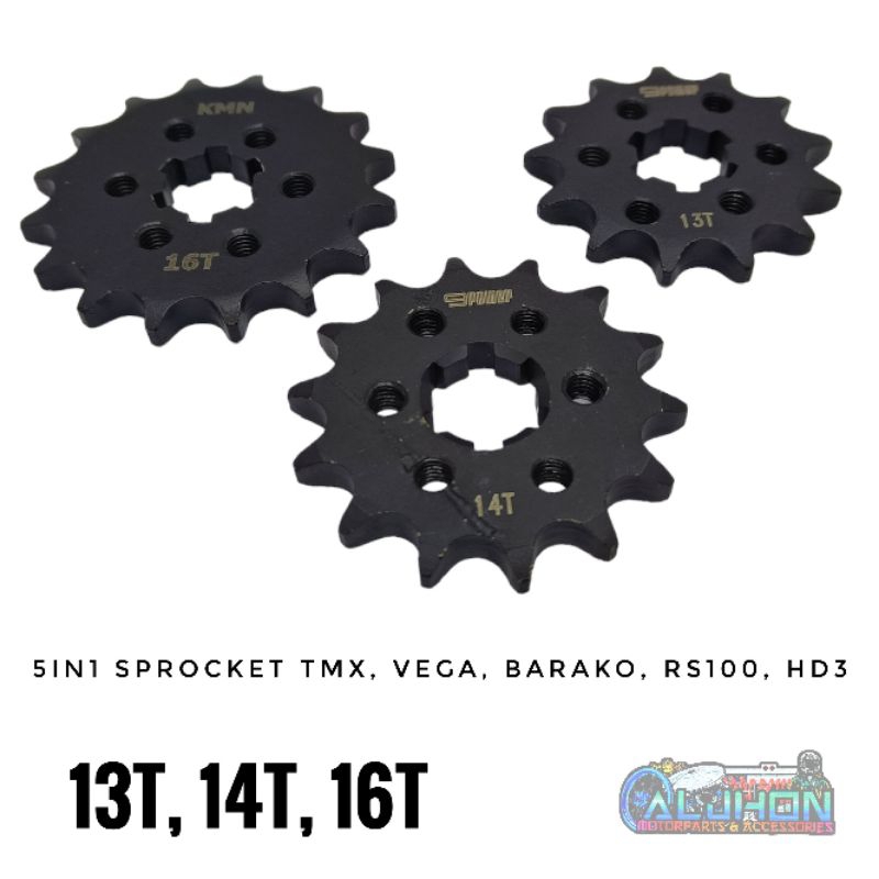 SPROCKET ENGINE 5 in 1 TMX VEGA BARAKO RS100 HD3 13T 14T 16T | Shopee Philippines