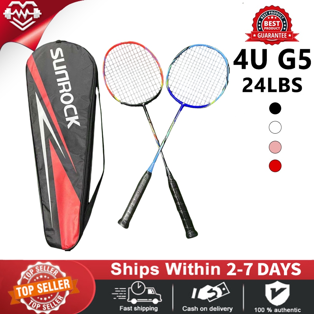 Original Badminton 100%Carbon Racket Set With Two Badminton Rackets ...