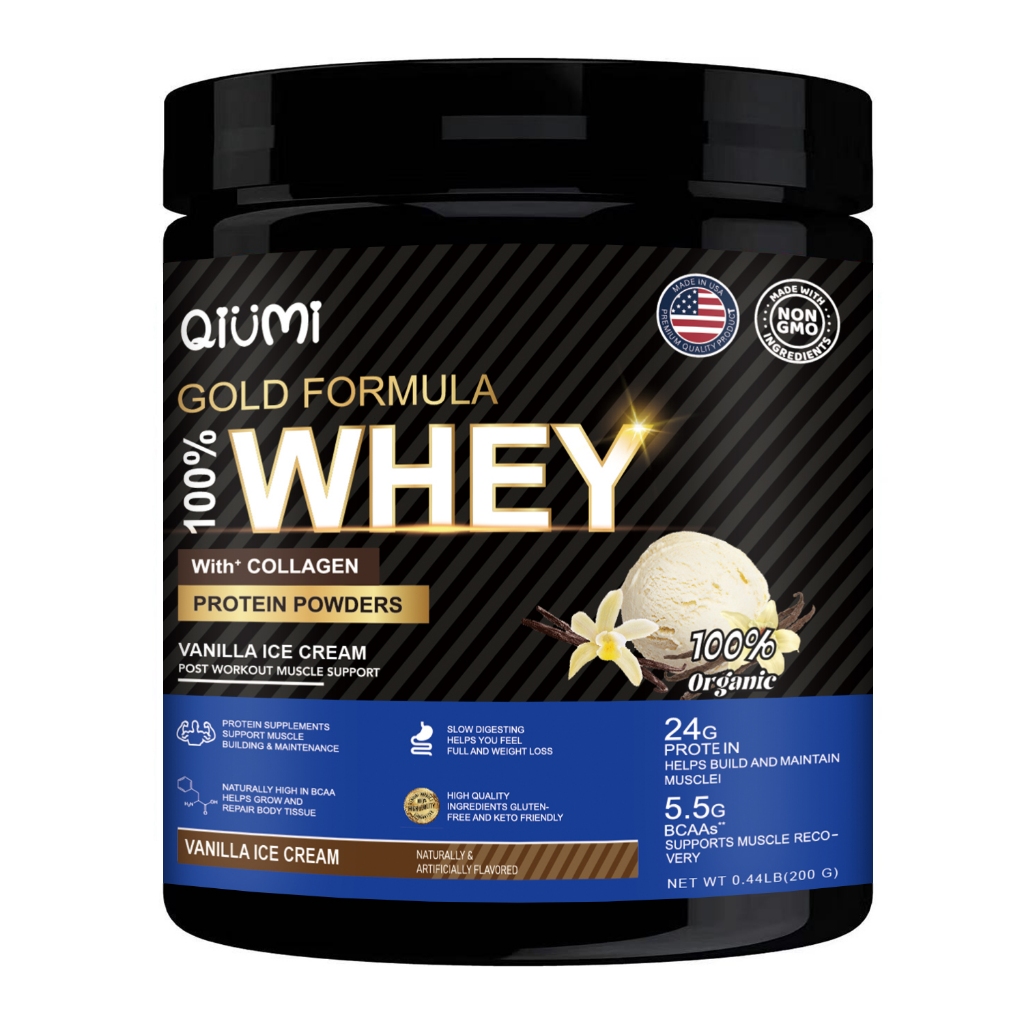 QIUMI Whey Protein Powder Muscle Building Fat Loss Whey Protein Isolate ...