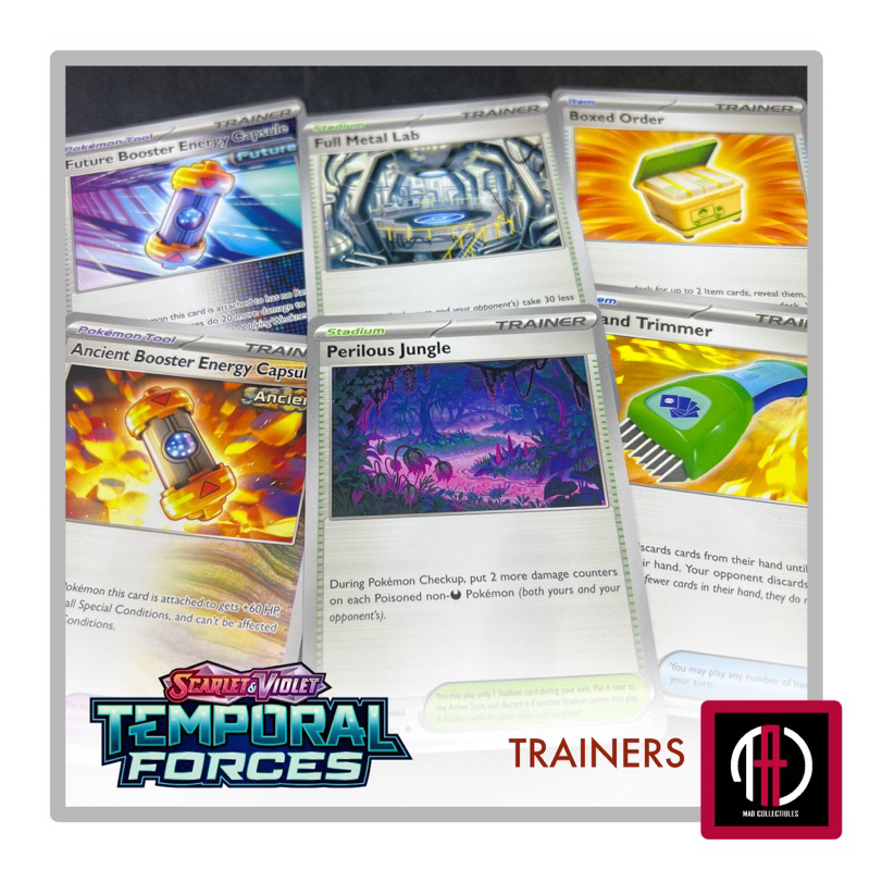 Pokemon TCG Singles - Scarlet Violet Temporal Forces Trainer Cards ...
