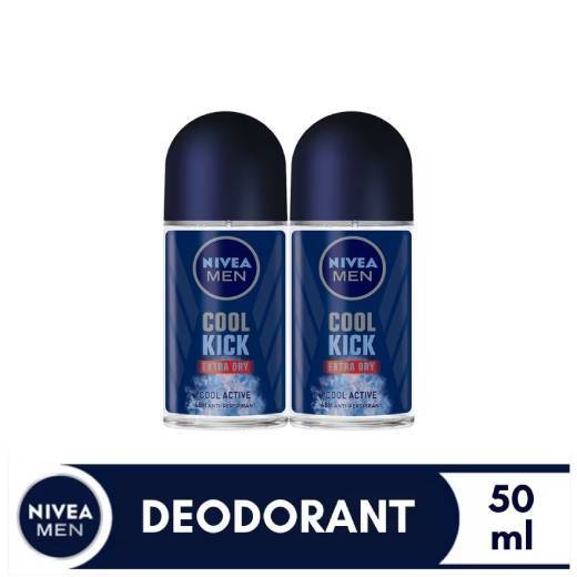 NIVEA Men Cool Kick Extra Dry Deodorant 50ml | Shopee Philippines
