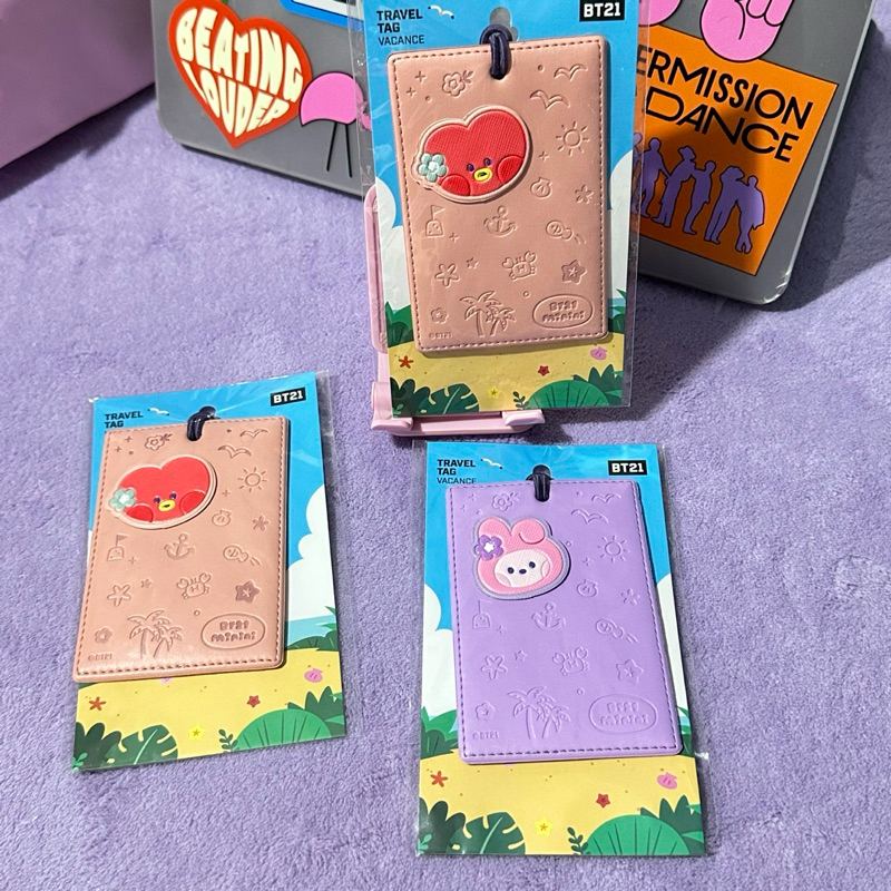 BT21 TRAVEL TAG Vacance [OFFICIAL] | Shopee Philippines