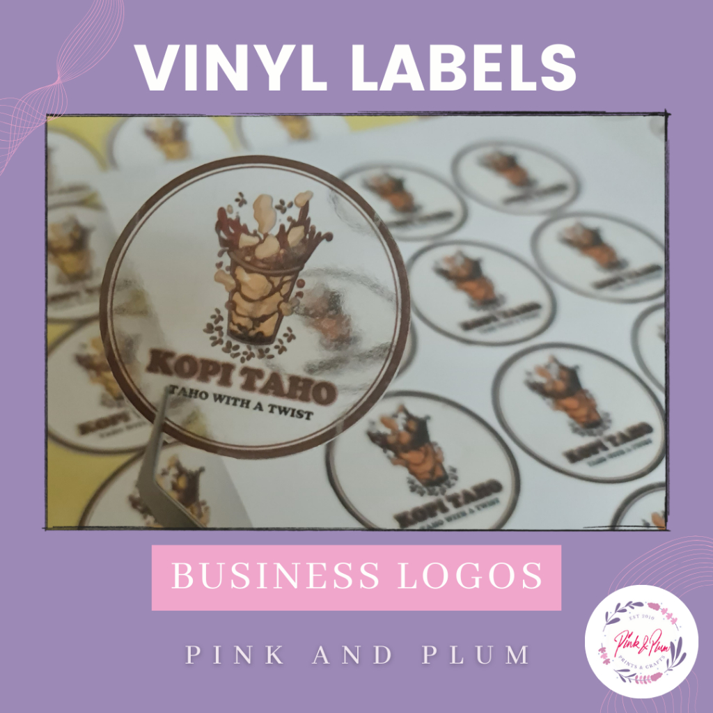 Customized Small Business Logo Vinyl Label Stickers Bottle Stickers per ...