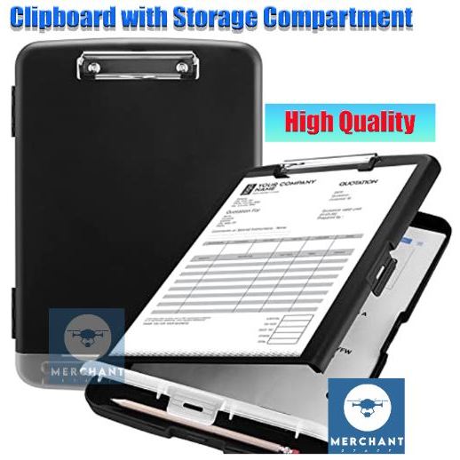 Clipboard With Cover Blue/Black Color A4 and Long SIZE with Pocket ...