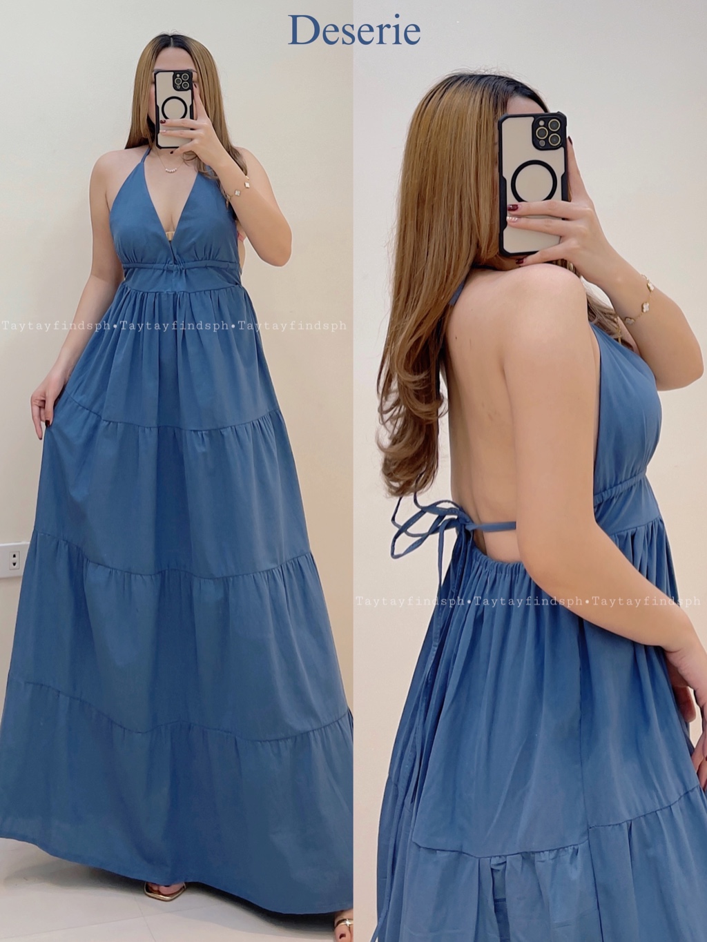 DESERIE SLEEVELESS TIE-BACKLESS LINEN DRESS | taytayfindsph | Shopee ...