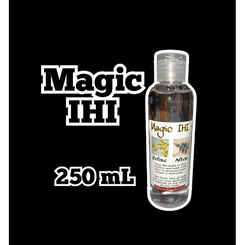 Magic IHI BOLTS COLOR REMOVER Bolts turning to white 250ML | Shopee ...